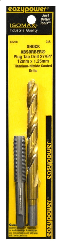 Eazypower 83268 Tap and Drill Set, 12MM-1.25 Thread, Titanium – SupremeDIY
