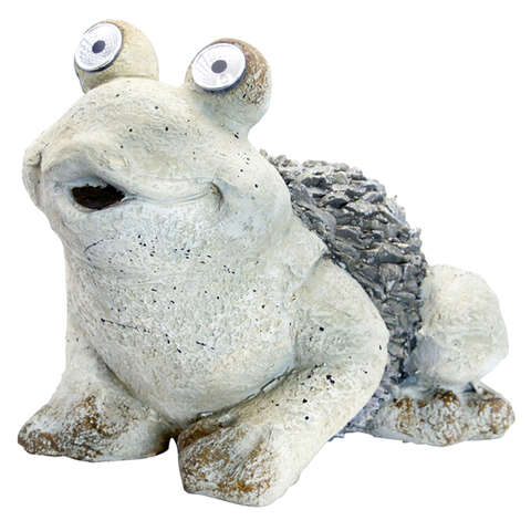 Alpine Gray Polyresin 12 in. H Frog Statue – SupremeDIY