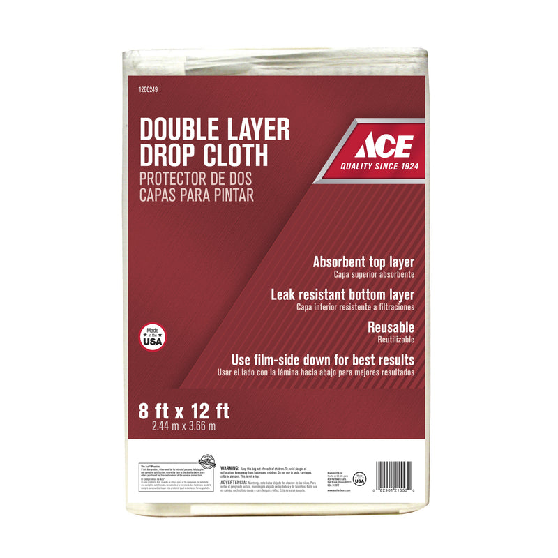 Ace 8 ft. W X 12 ft. L Plastic Drop Cloth 1 pk – SupremeDIY
