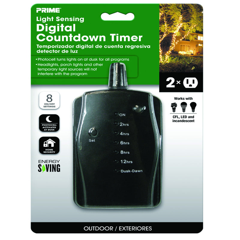 Prime Outdoor Countdown Timer 125 V Black – SupremeDIY
