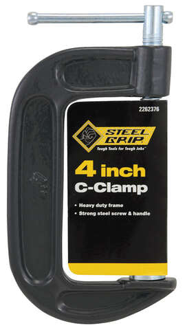 Steel Grip 4 in. Adjustable C-Clamp 1 pc – SupremeDIY