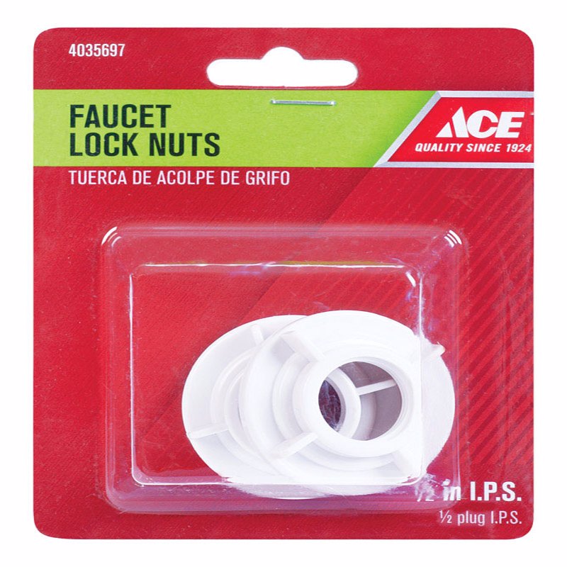 Ace 1/2 in. Plastic SAE Faucet Lock Nut 2 pk – SupremeDIY