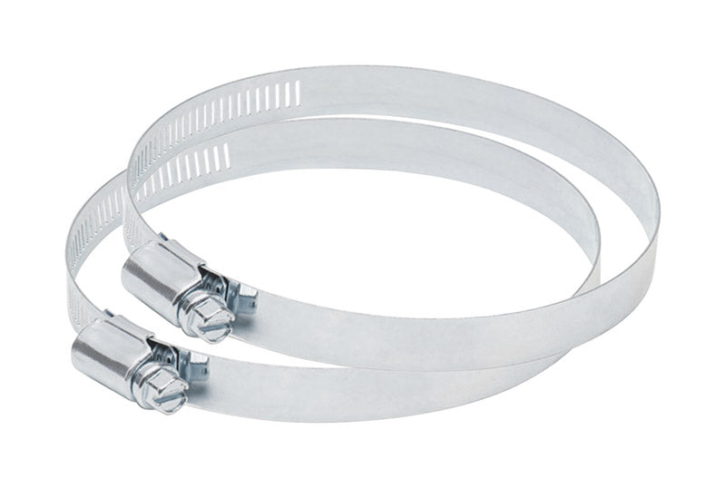 Deflect-O 4 in. D Silver/White Metal Adjustable Vent Clamp – SupremeDIY