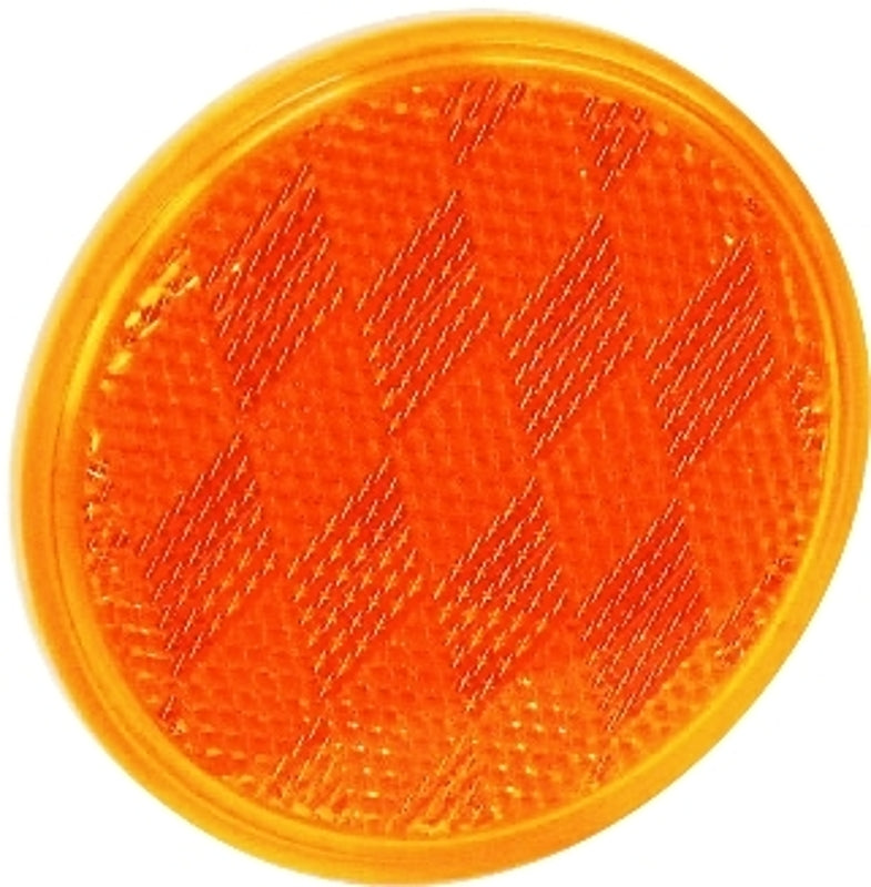 US Hardware RV-660C Safety Reflector, Amber Reflector, Plastic Reflect ...