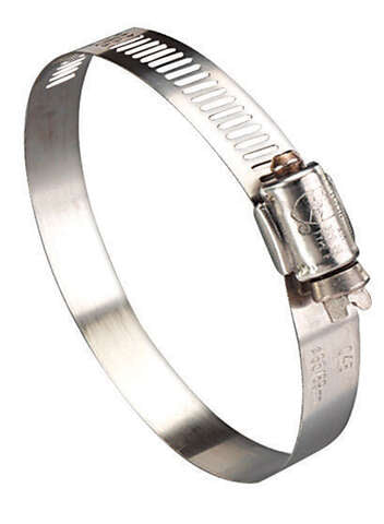 Ideal Hy Gear 1-1/2 in to 3-1/2 in. SAE 48 Silver Hose Clamp Stainless ...