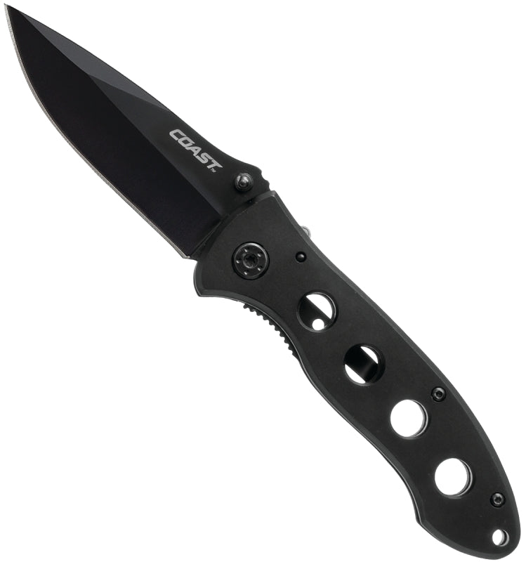 Coast C19CP Folding Knife, 3-1/2 in L Blade, 7Cr17 Stainless Steel Bla ...