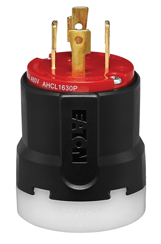 Arrow Hart AHCL1630P Ultra-Grip Locking Plug, 3 -Pole, 30 A, 480 VAC ...