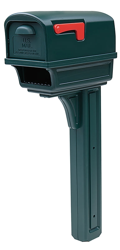 Gibraltar Mailboxes Gentry GGC1G0000 Mailbox and Post Combo, 1000 cu-i ...