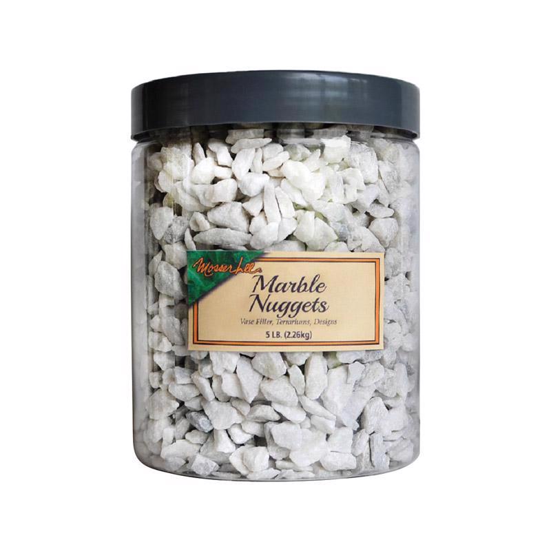 Mosser Lee Marble Nuggets White Decorative Stone 5 lb – SupremeDIY