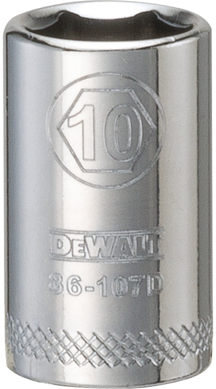 DEWALT DWMT86107OSP Hand Socket, 10 mm Socket, 1/4 in Drive, 6-Point ...