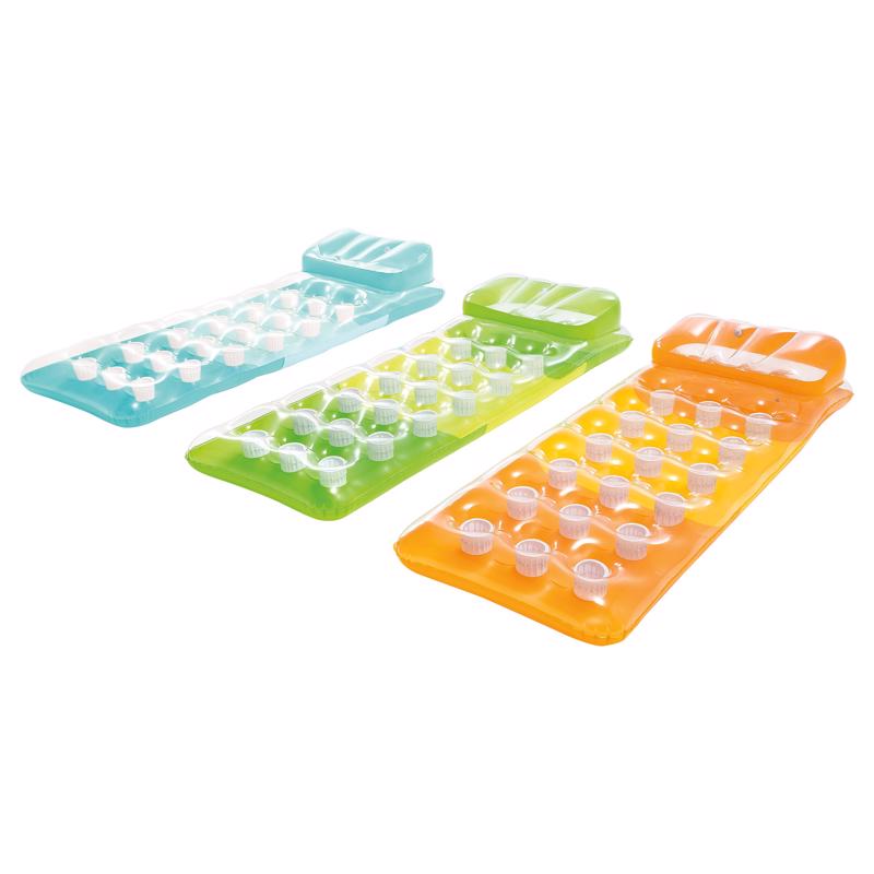 Intex Assorted Vinyl Inflatable 18 Pocket Fashion Floating Pool Mat ...
