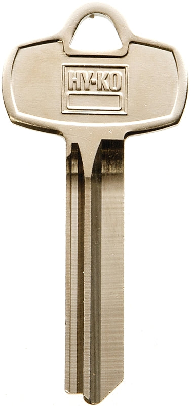 Hy-Ko 11010BE8 Key Blank, Brass, Nickel, For: Best Cabinet, House Lock ...