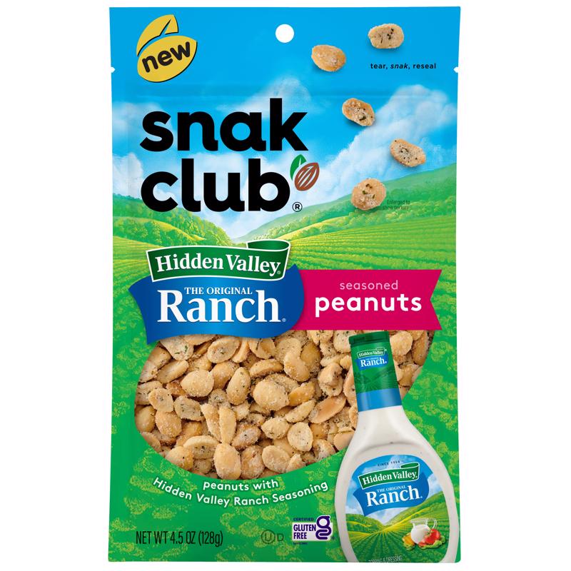Snak Club Hidden Valley Ranch Peanuts 4.5 oz Bagged, Pack of 6 – SupremeDIY