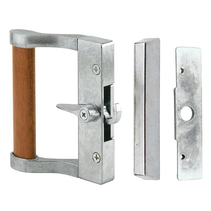 Prime-Line C 1023 Handle Set, Aluminum, Zinc, 1 to 1-1/4 in Thick Door ...
