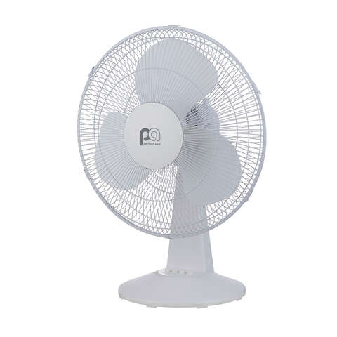Perfect Aire 23.25 in. H X 16 in. D 3 speed Oscillating Table Fan ...